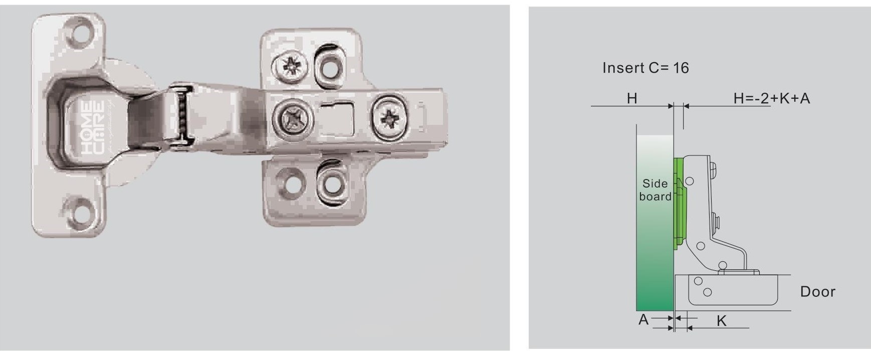 Hydraulic 3D Hinges 16 Crank - Plywala